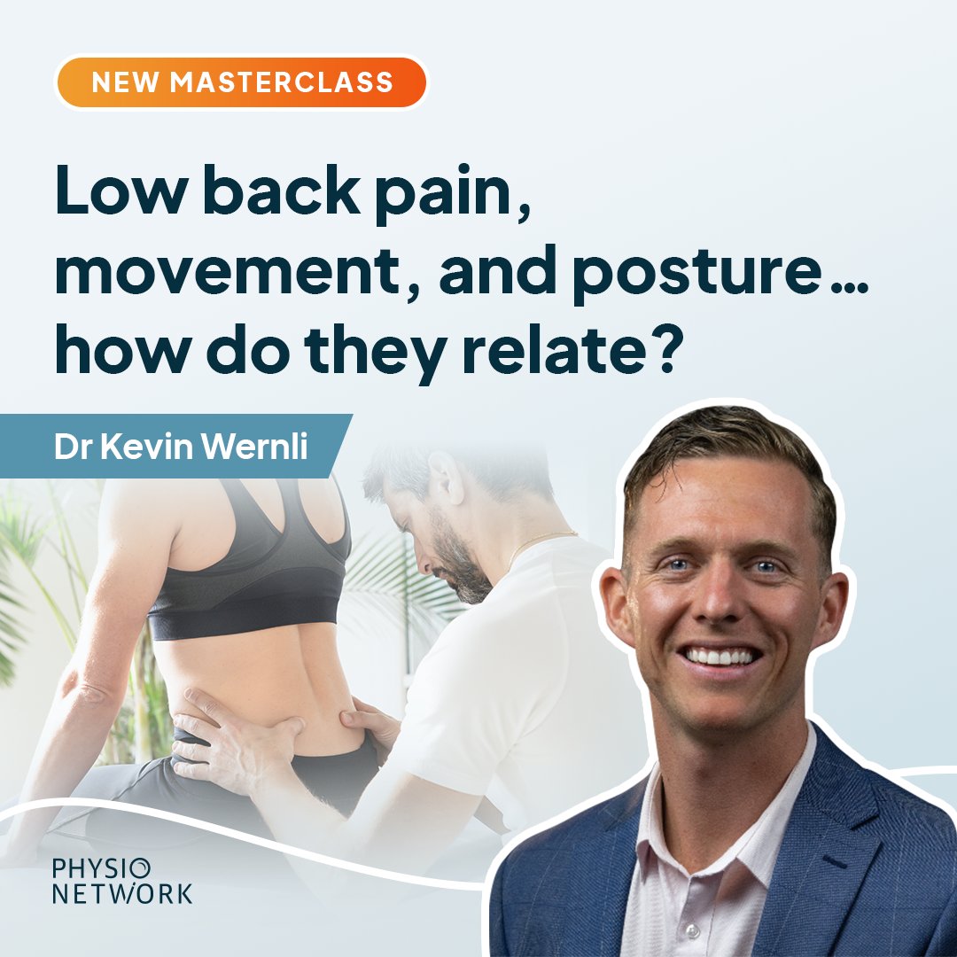 Physio Network on Twitter: "🍿 New Masterclass on low back pain with @KWernliPhysio You'll learn ...