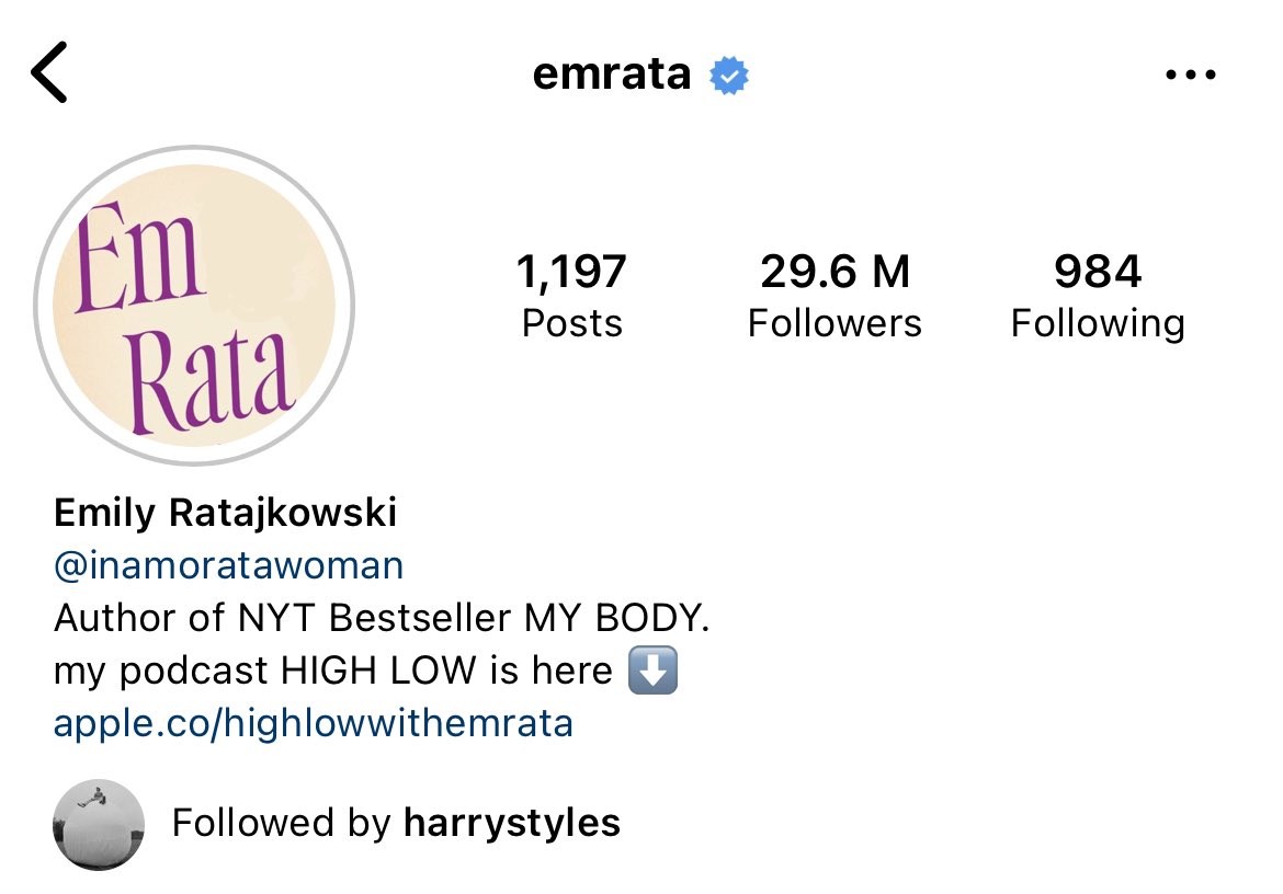 Emily B Instagram 2022