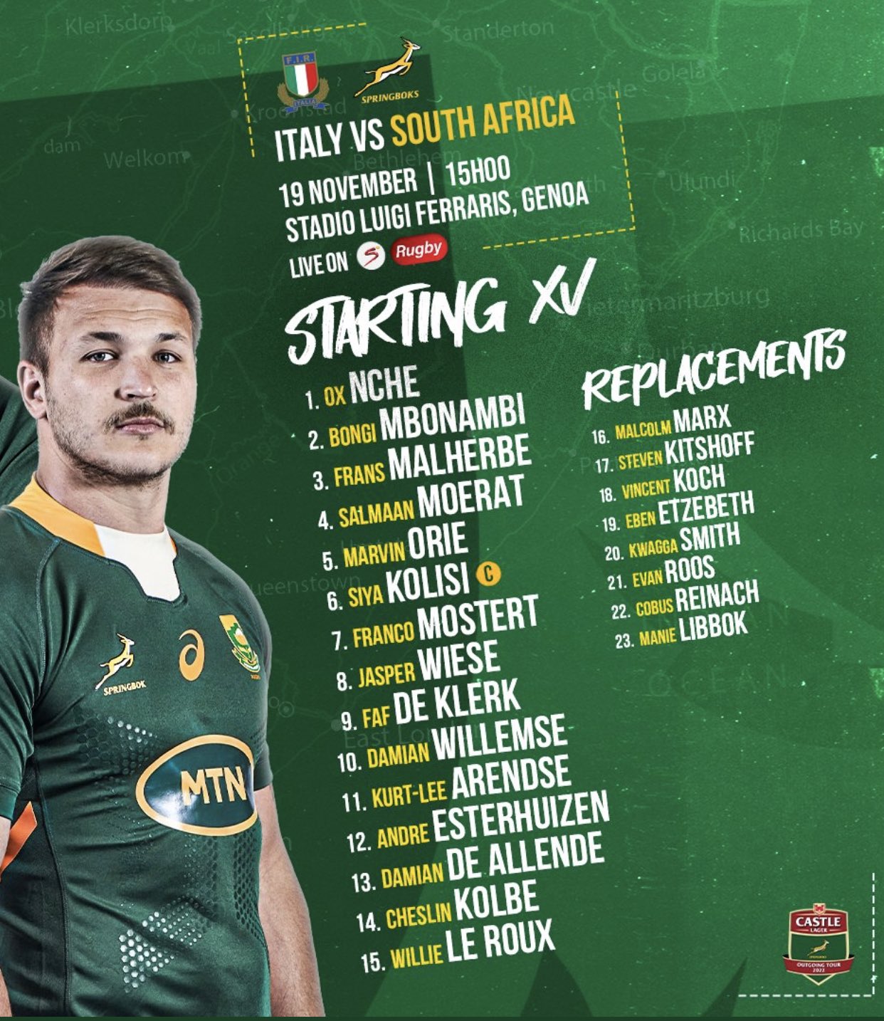 Springbok Rugby Logo 2022