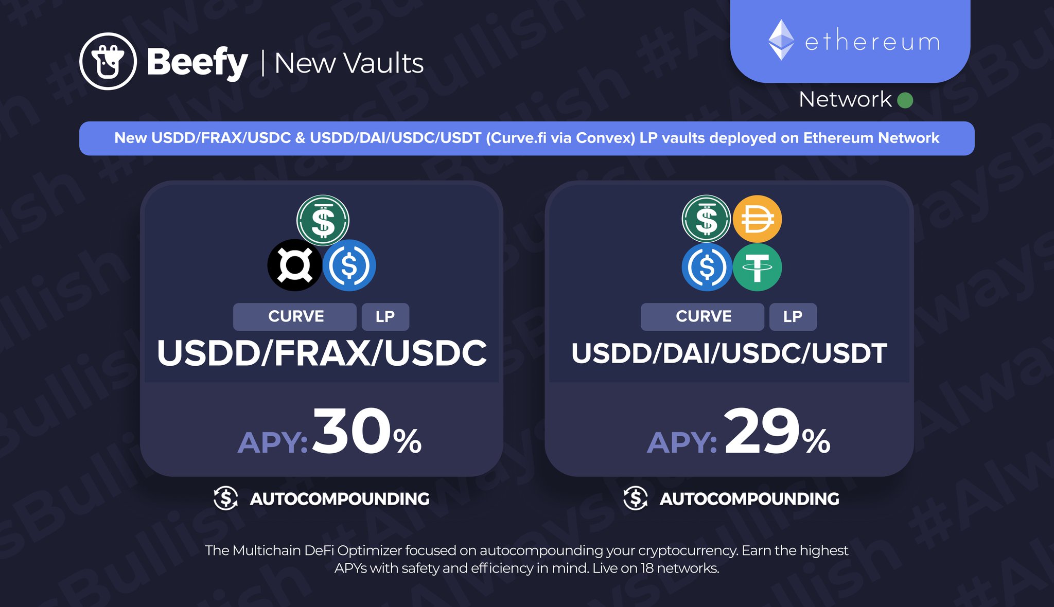 Beefy on Twitter: "We didn’t create the #stablecoin, but we did create the best way to earn with ...