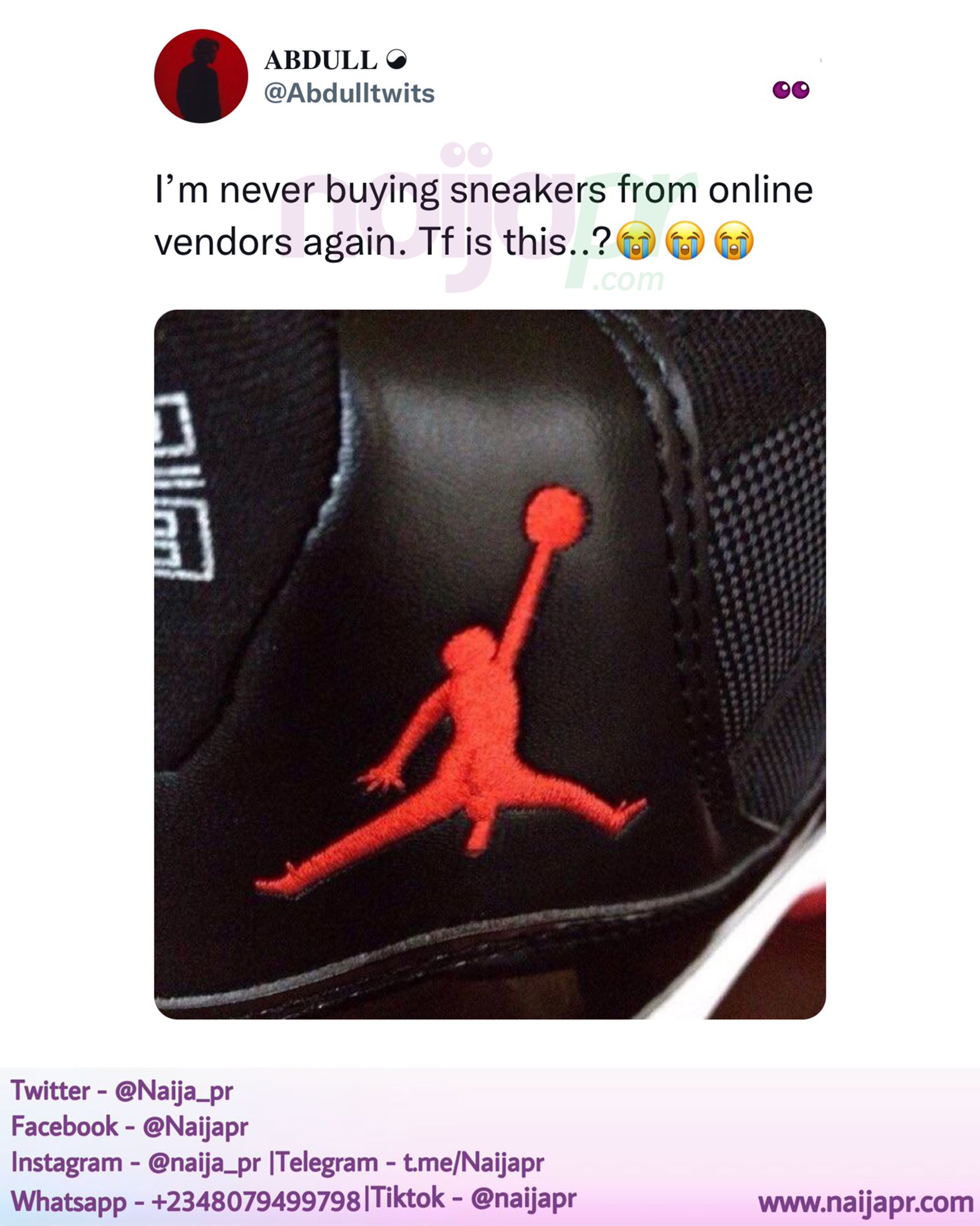 Fake Jordans Logo Funny