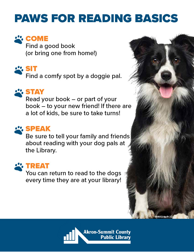 Akron-Summit County Public Library on Twitter: "Our "Paws for Reading ...