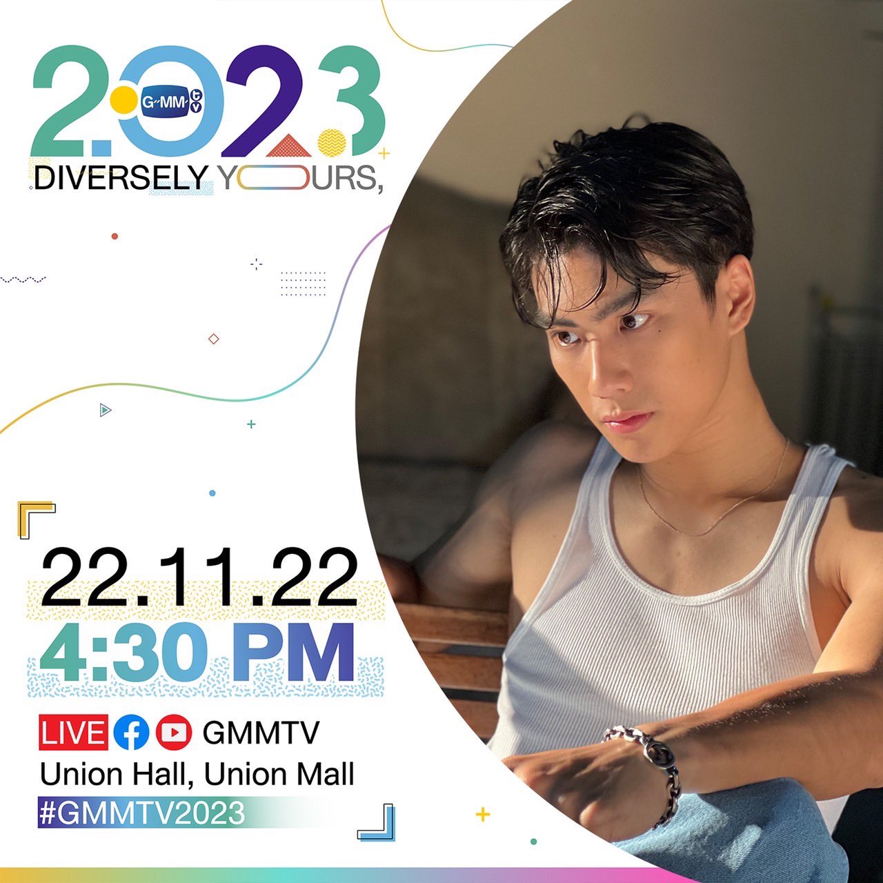 Ohmpawat on Twitter: "GMMTV 2023 DIVERSELY YOURS, . COME JOIN US 22.11.22 | 4:30 PM Watch the ...