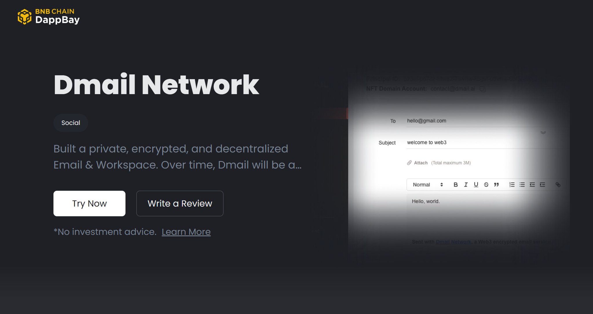 Dmail Network (Bridge to Web3) on Twitter: "🥳Dmail Network is glad to be integrated into ...
