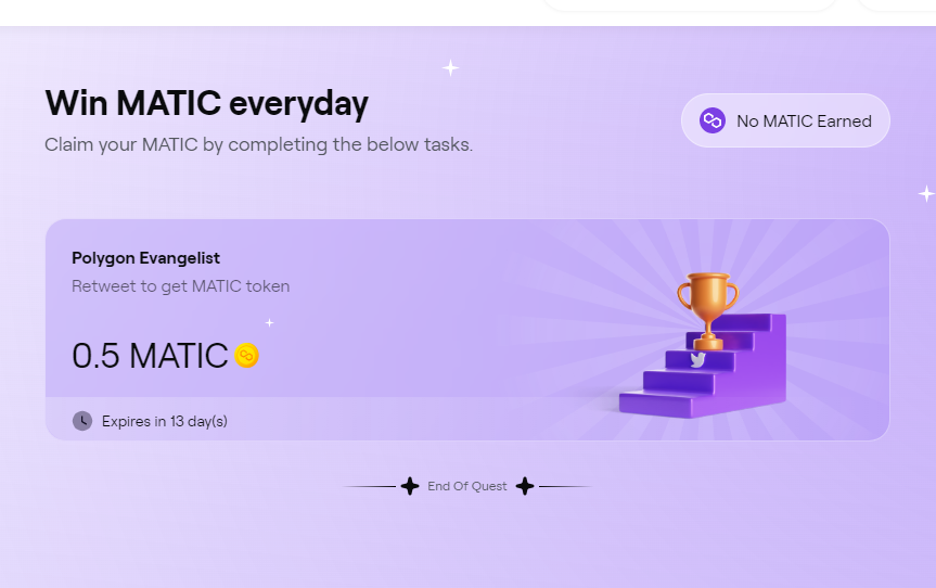 CryptoDuck.swoosh on Twitter: "อย่าหมื่นเงินน้อย อย่าคอยวาสนา . Polygon ทำโมเดล Quest-to-Earn ...