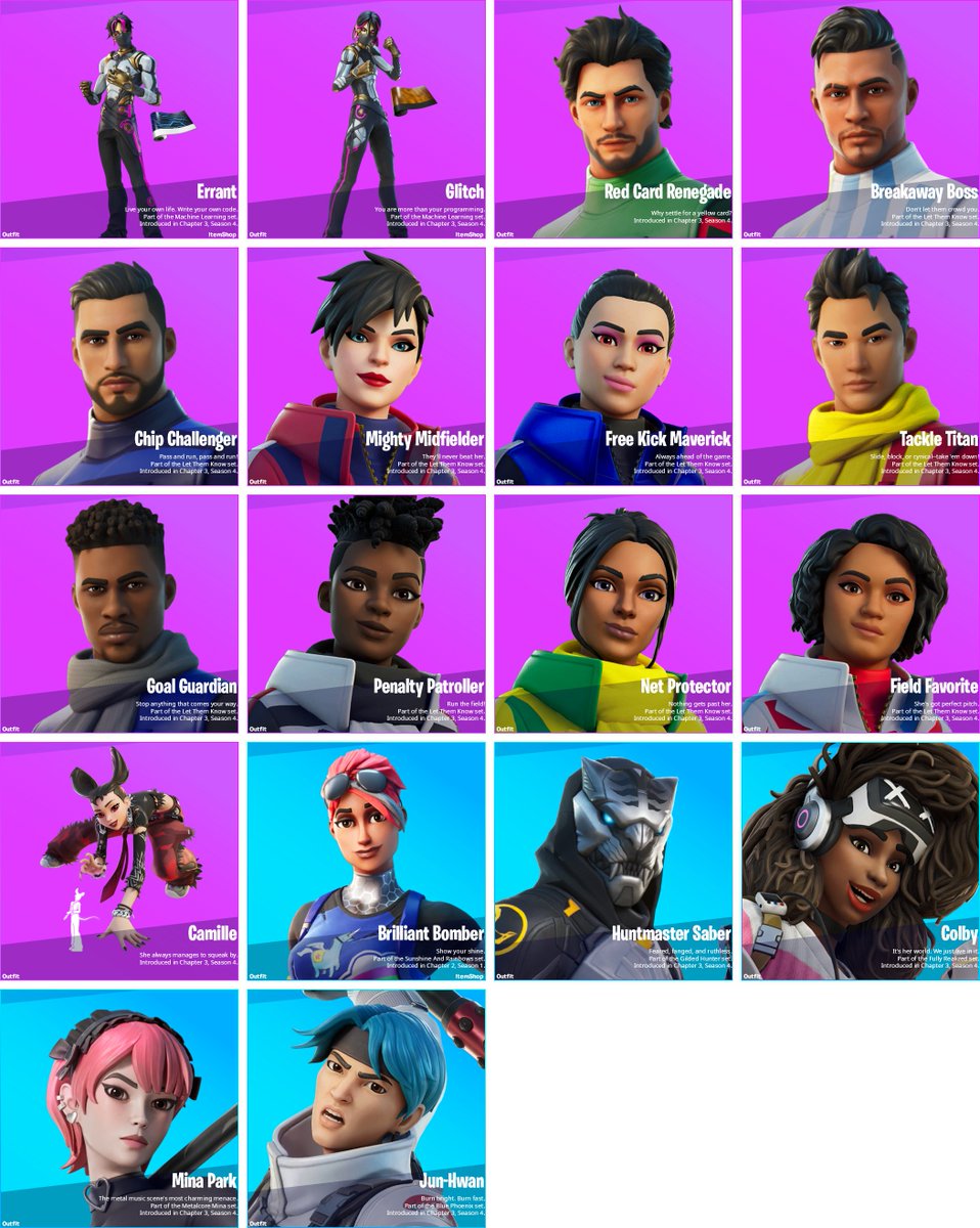 Belgie Unreleased Fn Cosmetic Updates On Twitter All Unreleased