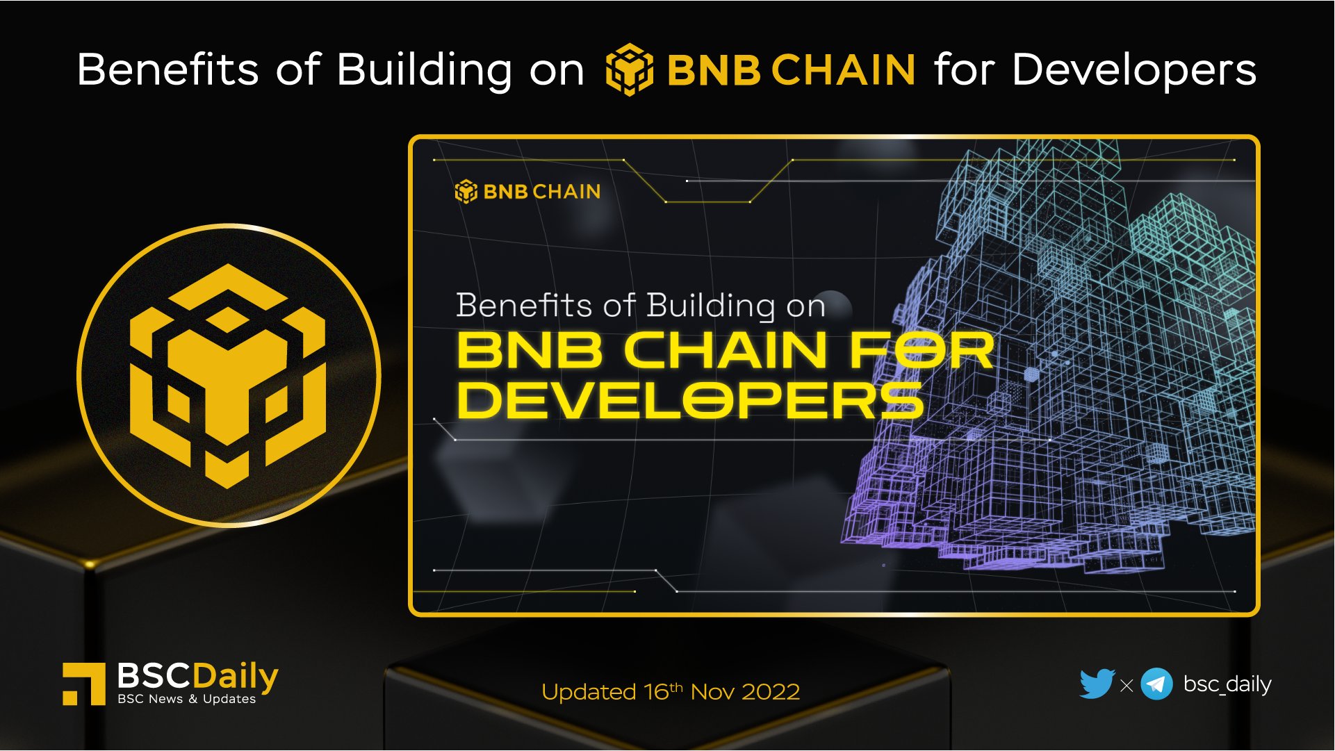 BSCDaily on Twitter: "🎉 Benefits of Building on @BNBCHAIN for Developers🔥 #BNBChain is one of ...