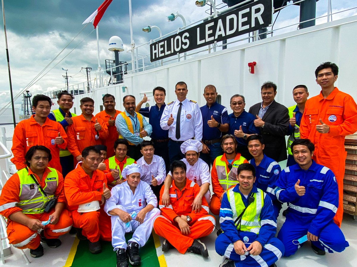 MPA Singapore on Twitter: "#MPA was onboard MV Helios Leader to express appreciation to Capt ...