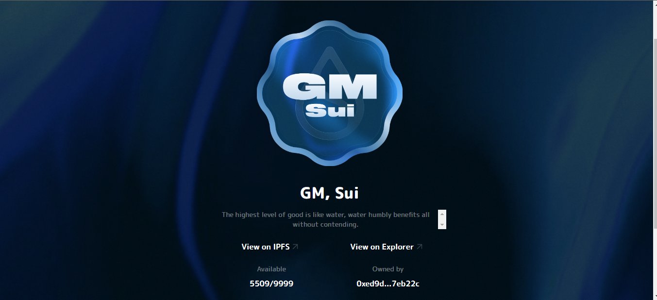 Trí Mai 🔺 (💙,🧡) on Twitter: "Vui chơi không quên nhiệm vụ Claim Free GM Sui Devnet FCFS Anh em ...