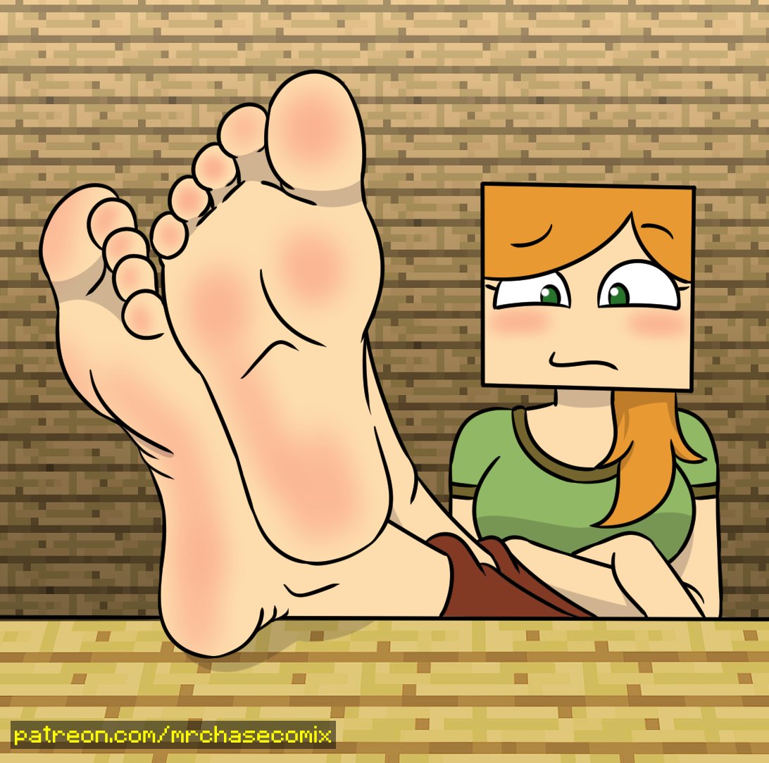 Mr. Chase Comix on Twitter: "Alex feets just to mess with people. #minecraft #minecraftrule34 # ...