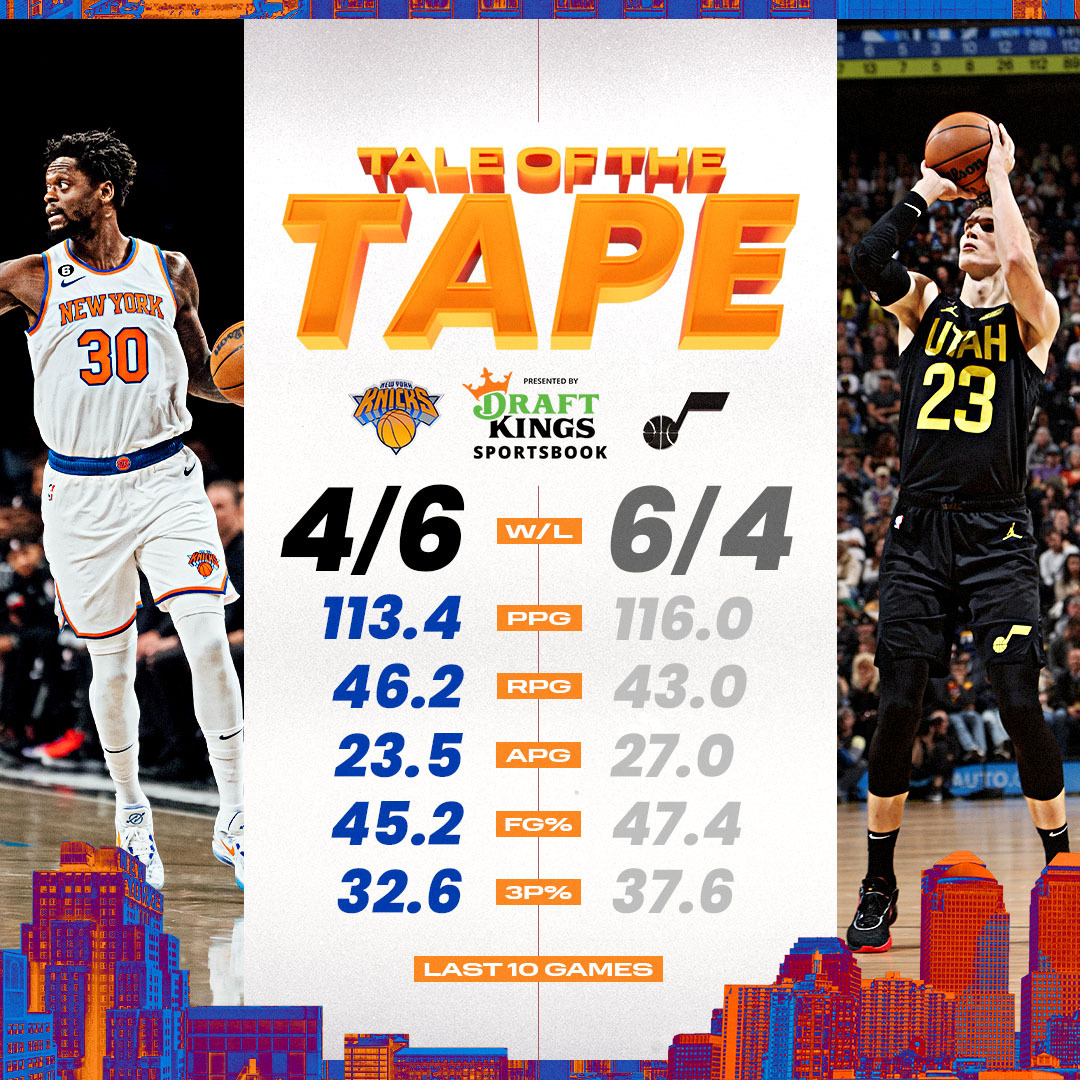 NEW YORK KNICKS on Twitter: "A look at the numbers from the previous 10 ...