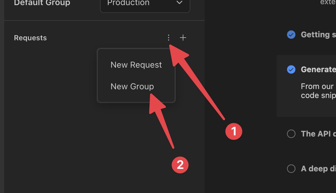 How to organize requests in RapidAPI Client for VSCode? Thread 🧵👇 ...