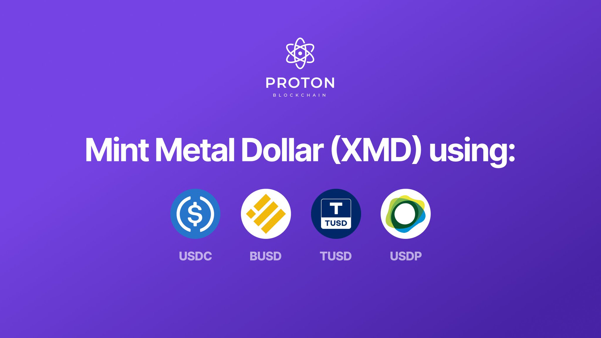 Proton Blockchain on Twitter: "Welcome to Metal Dollar $XMD Welcome to the future of # ...