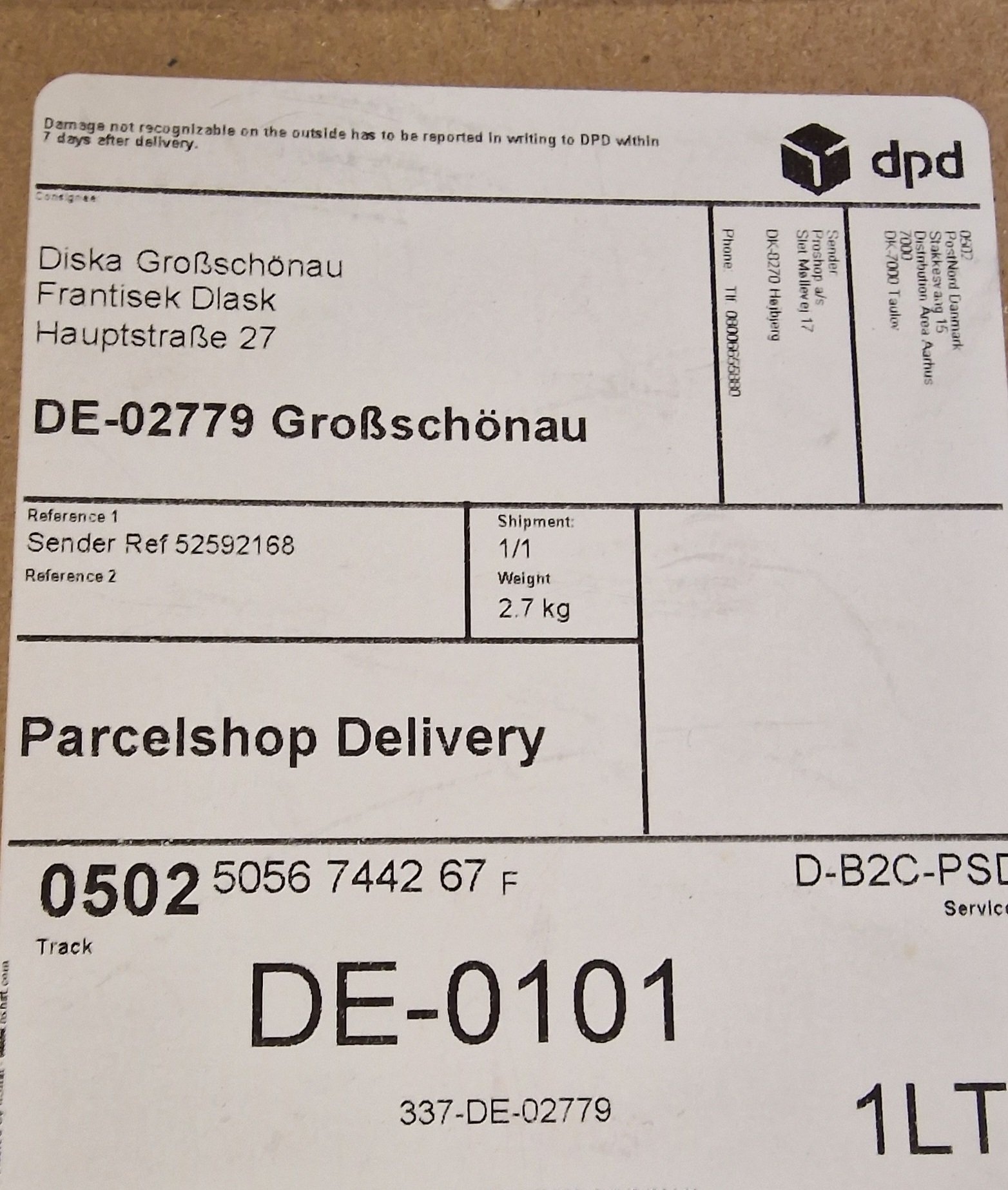 Cukrář Dlask on Twitter: "Objednal jsem něco do DPD PacketShopu. V ...