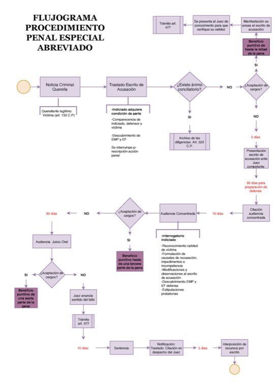 Henry Rodríguez Valencia on Twitter: "Flojugrama conceptual y práctico del proceso penal ...