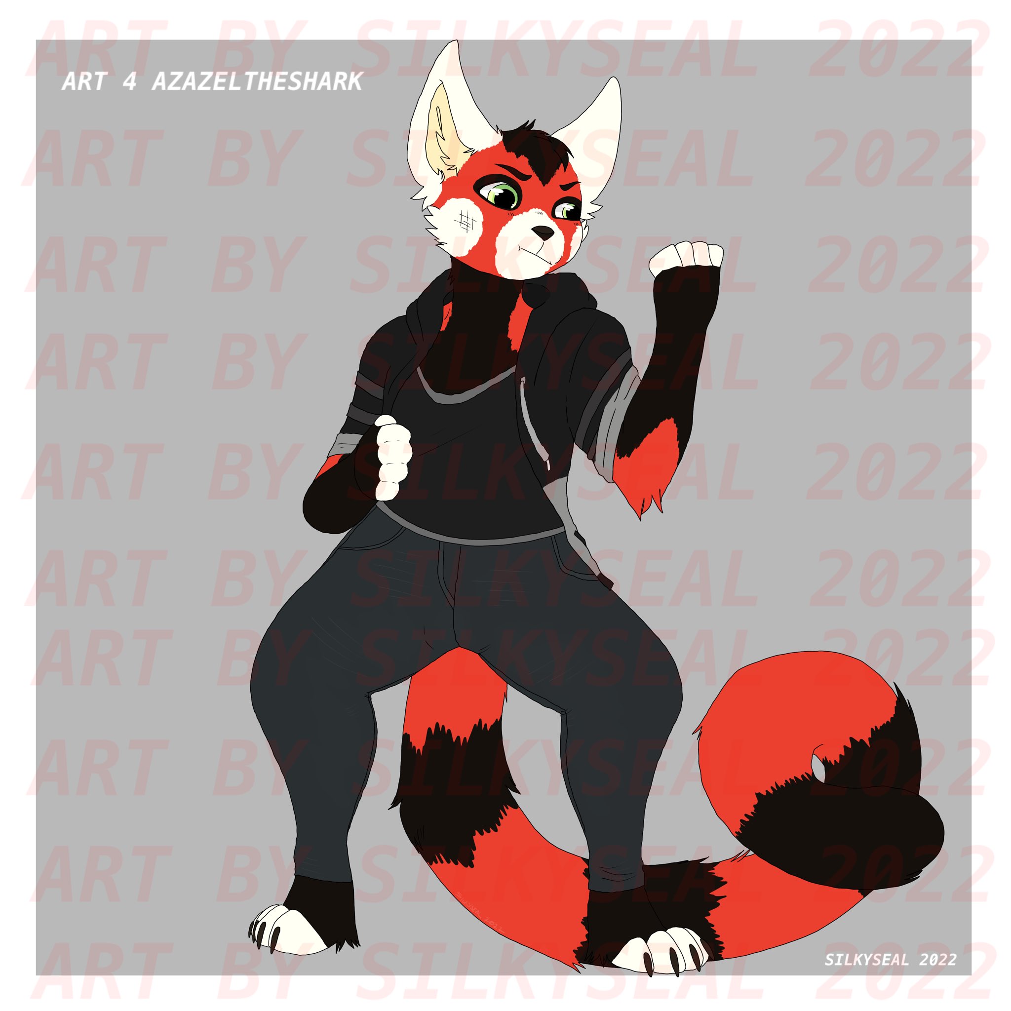 SilkySeal ***SFW ACCOUNT*** on Twitter: "Commission completed for Azazel The Shark on Discord ...