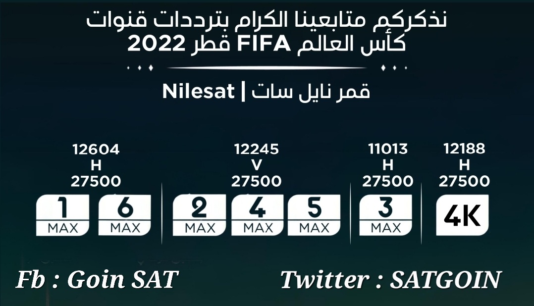 Goin Sat On Twitter ترددات بين سبورت المفتوحة اثناء المباريات على