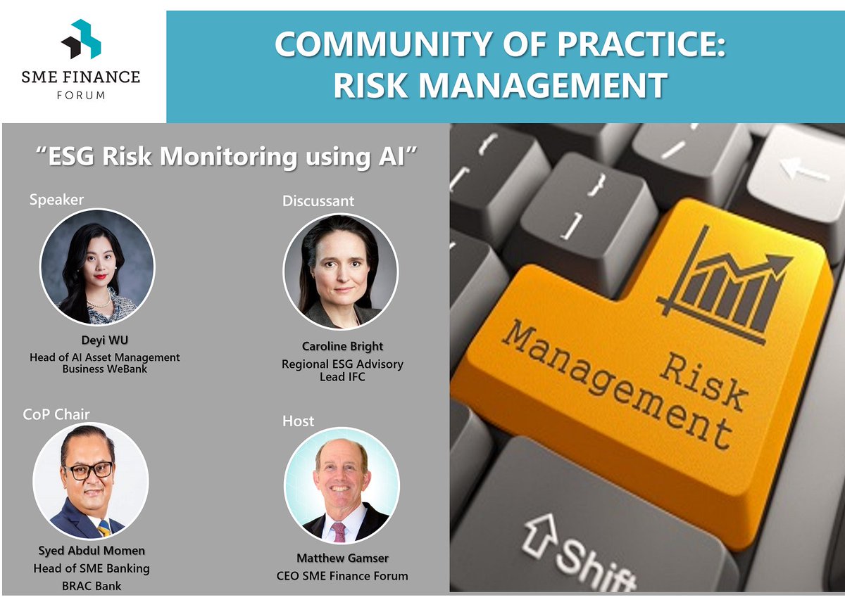 [Risk Mngt CoP] ESG Risk Monitoring using AI. Data and analysis are ...