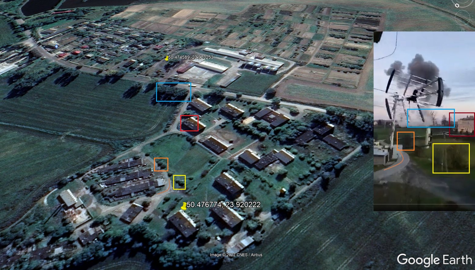 GeoConfirmed on Twitter: "GeoLocation video 1: 8/ https://t.co/f9BBILPWKS" / Twitter