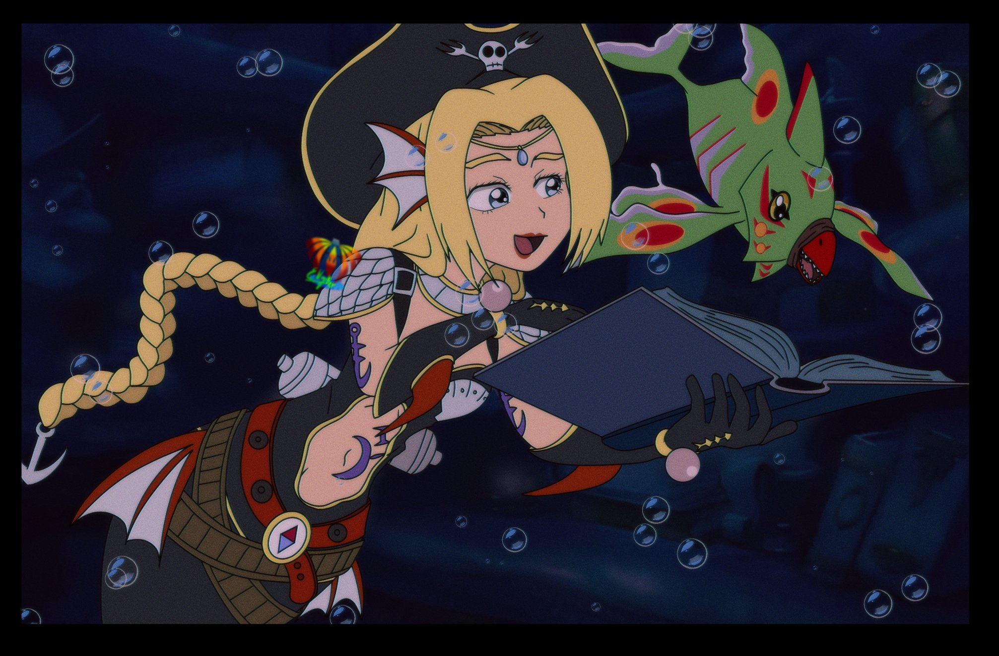 TheZoe611 on Twitter: "This was pretty fun^^!! My first time drawing Mermaimon and Swimmon! # ...