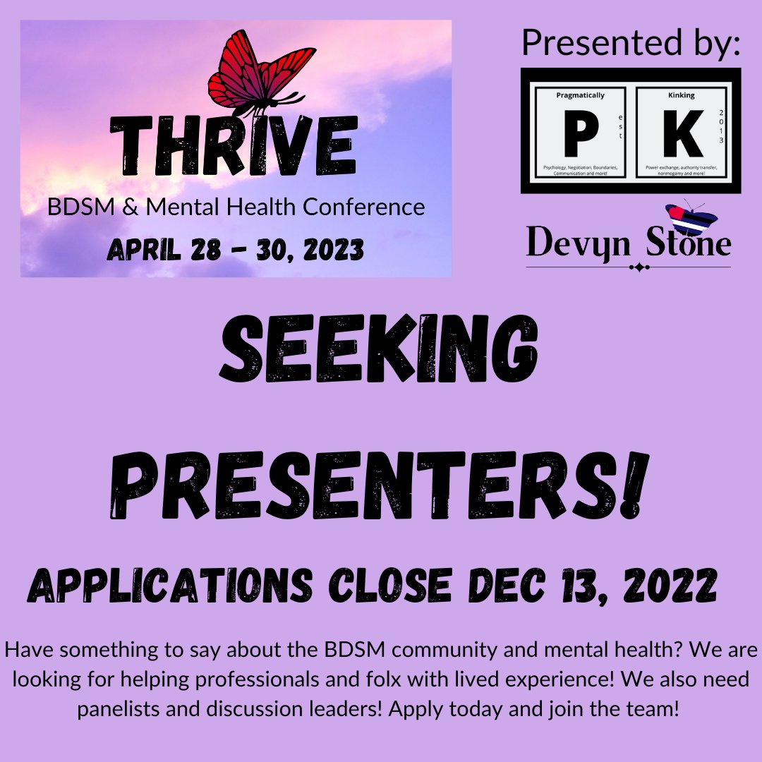 Devyn Stone on Twitter: "We are seeking presenters/panelists with a Queer, Trans, BIPOC, under ...
