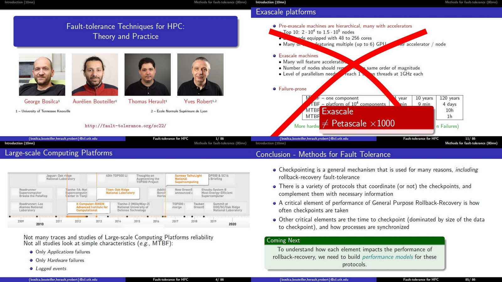 OGAWA, Tadashi on Twitter: "=> Fault-Tolerance for High-Performance and Big Data Applications ...