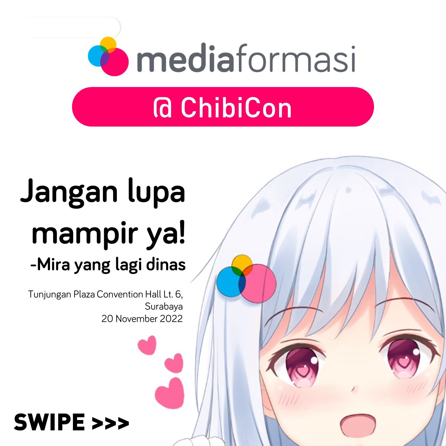 Media Formasi on Twitter: "Uwaaaaaaa! Mira buka booth di ChibCon??????? Hai MedForians! Kali ini ...