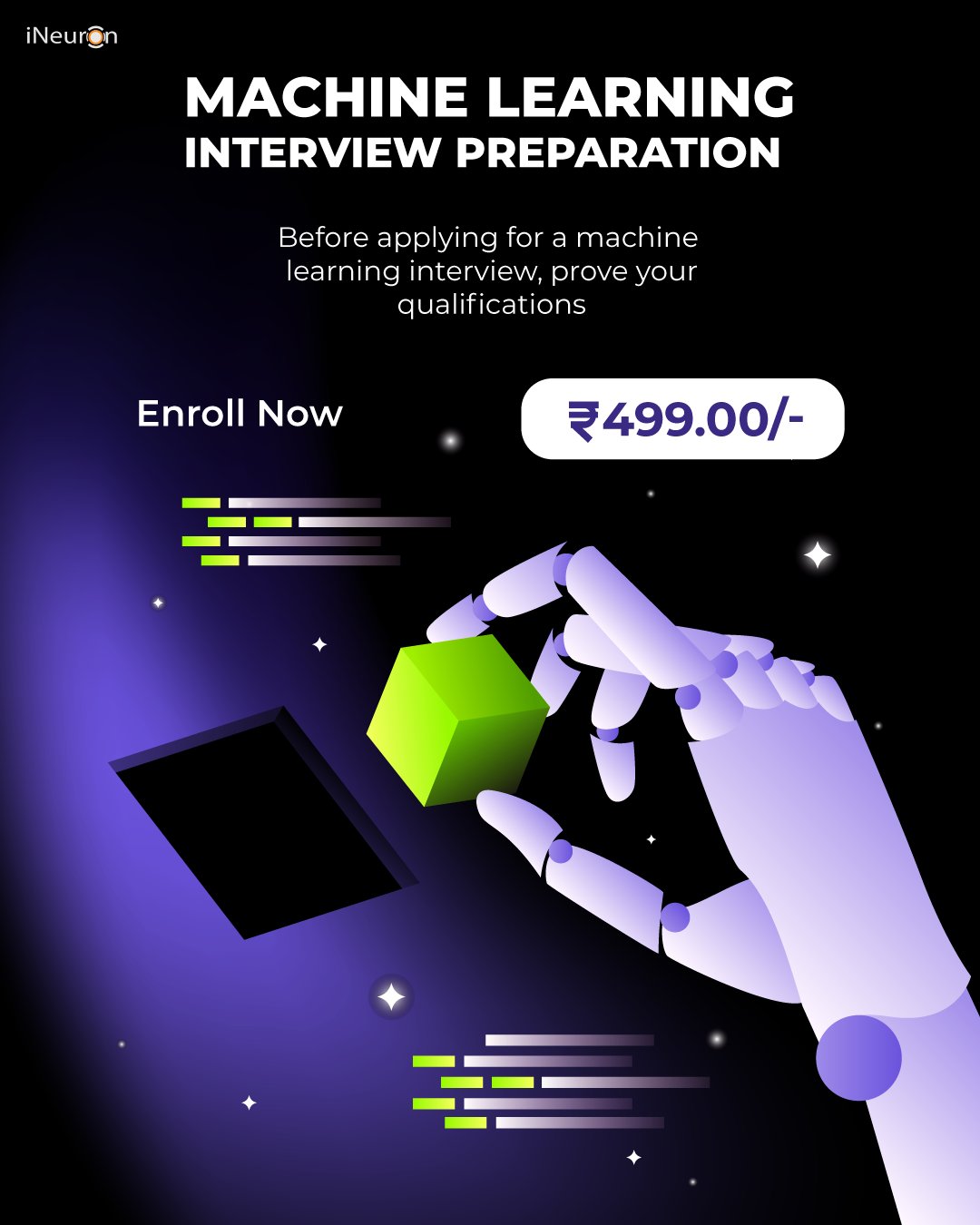 Ineuron Ai On Twitter Before Applying For A Machine Learning Interview Prove Your