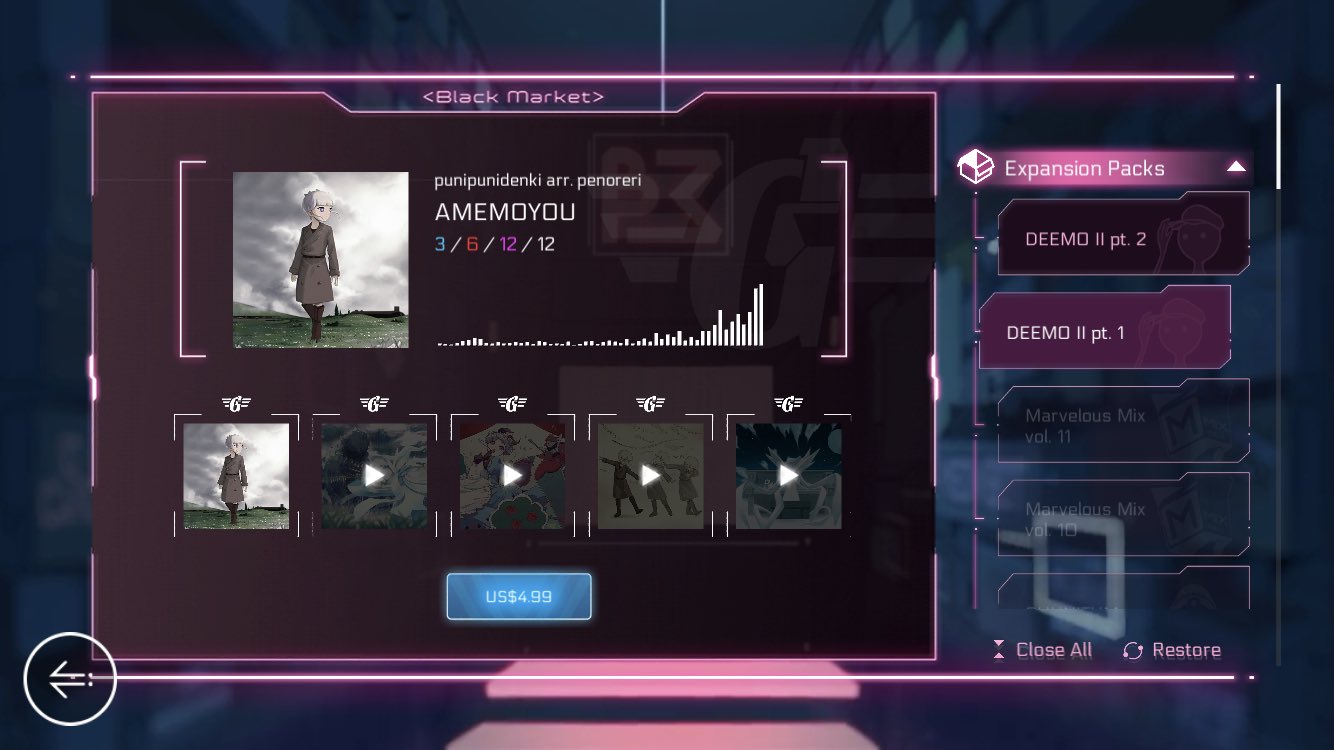 Rayark Gamers Connect on Twitter: "Cytus II v4.9 New BM Pack: DEEMO II pt.1 AMEMOYOU ...