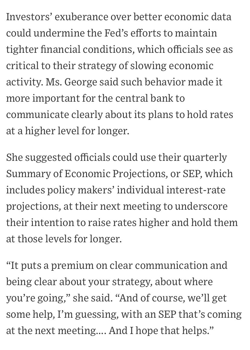 Nick Timiraos On Twitter George Sees The Quarterly Summary Of