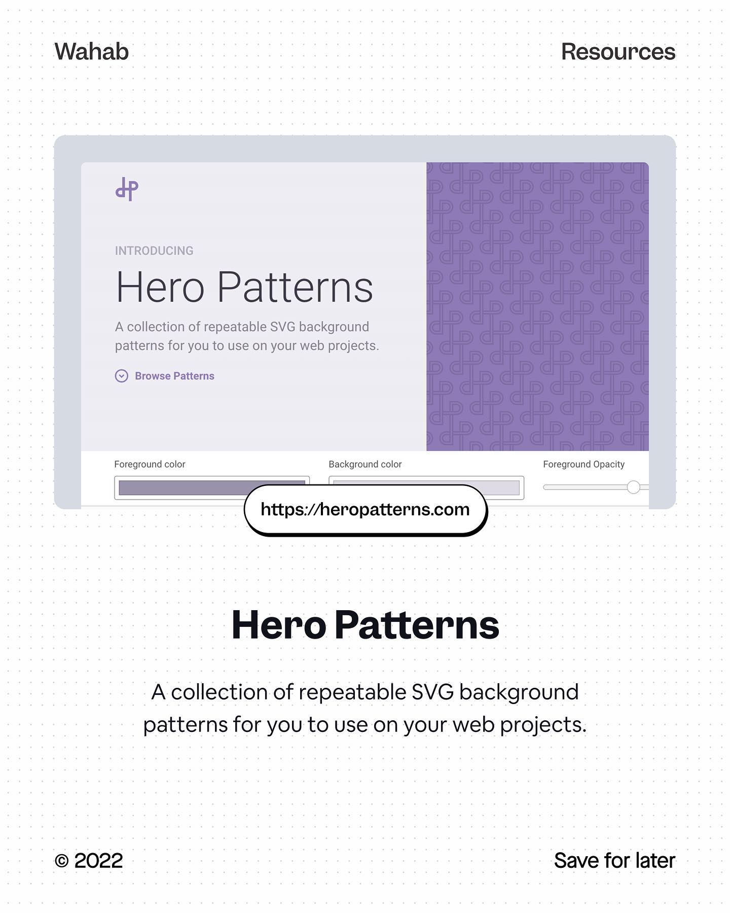 Stefan on Twitter: "Hero patterns - https://t.co/qmLPgpY4JI https://t.co/t6cwHhZj70" / Twitter