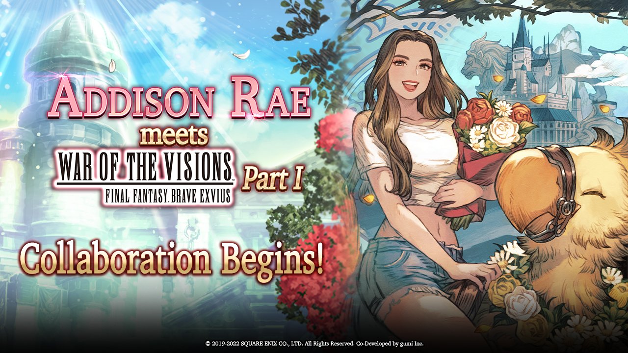 FFBE WAR OF THE VISIONS (EN) on Twitter: "Here's a celebration to remember as Addison Rae meets ...