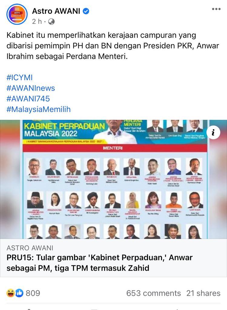 FreeMalaysian on Twitter: "Kerja gila AWANI. I can sniff the people in AWANI behind this ...
