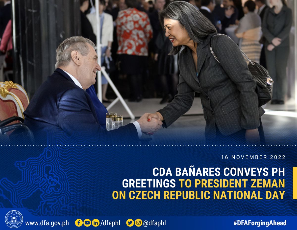 DFA Philippines 🇵🇭 on Twitter: "Chargé d’Affaires Indhira C. Bañares of PH Embassy in Prague ...