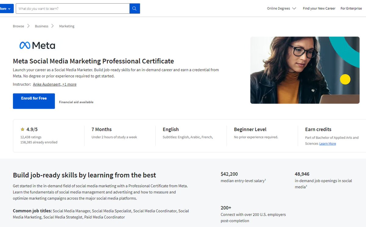 Facebook is offering free online courses. From marketing to coding to ...