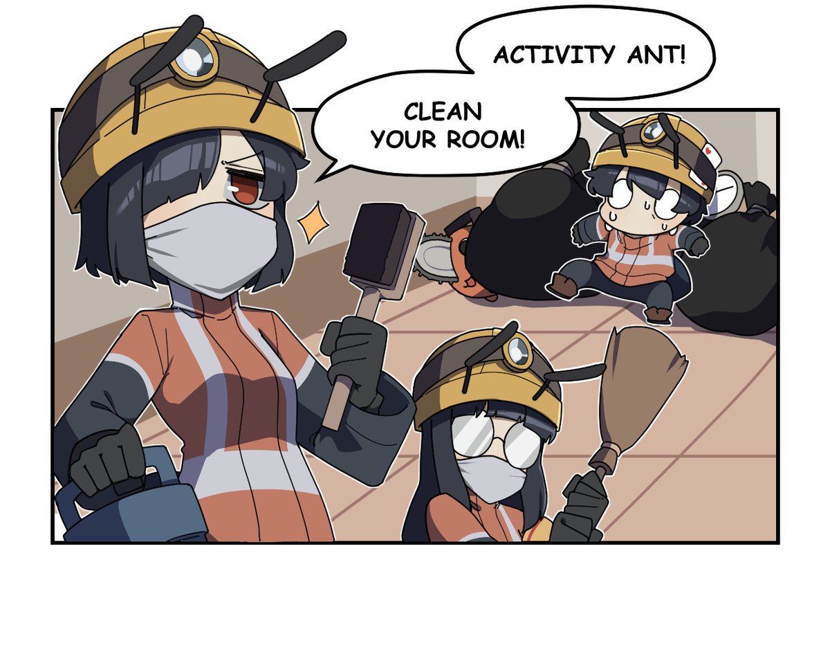 고물공/Junkzero (commission open) on Twitter: "Activity ants have a hobby of collecting odds and ...