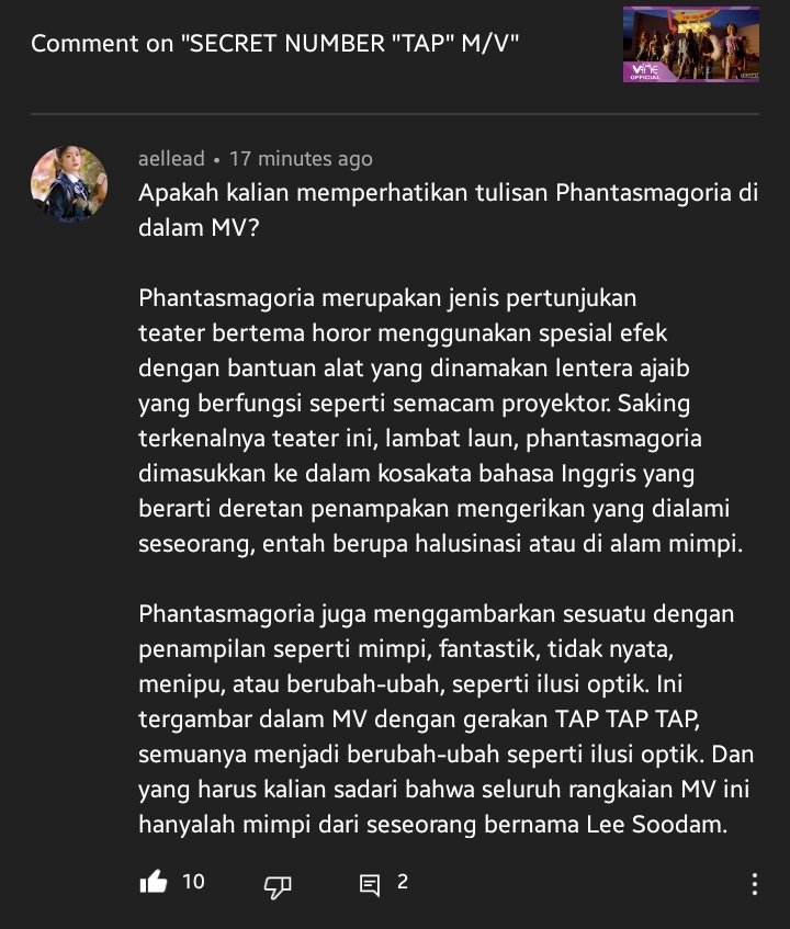 LOCKEY on Twitter: "-key TEORI MV TAP DARI SALAH SATU KOMEN DI YT. WDYT KEYS? AGAK MAKE SENSE ...