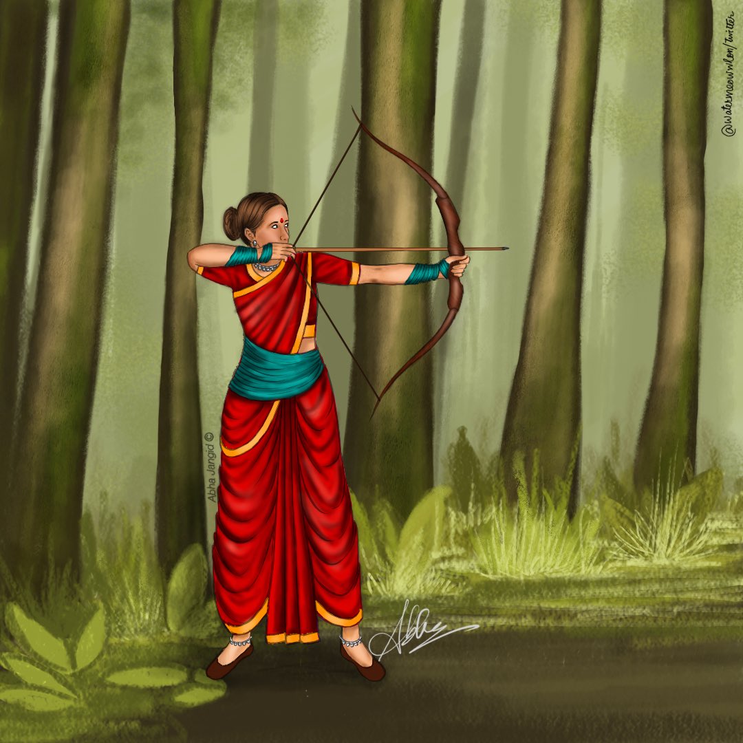 Ancient Indian Bow And Arrow