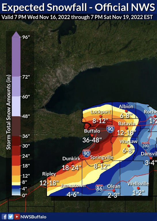 Michigan Snow Belt Map