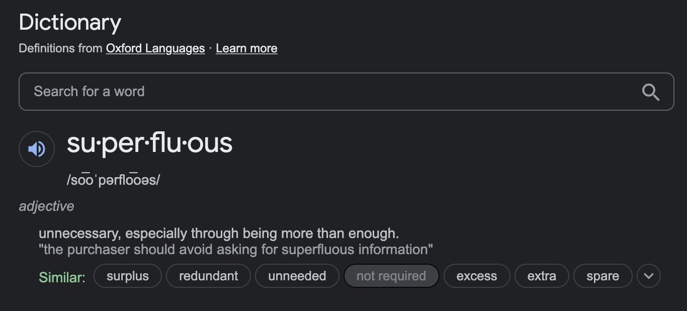 Rollo Tomassi on Twitter: "When did "superfluous" become a $10 word? https://t.co/zb0tCBC5fd ...
