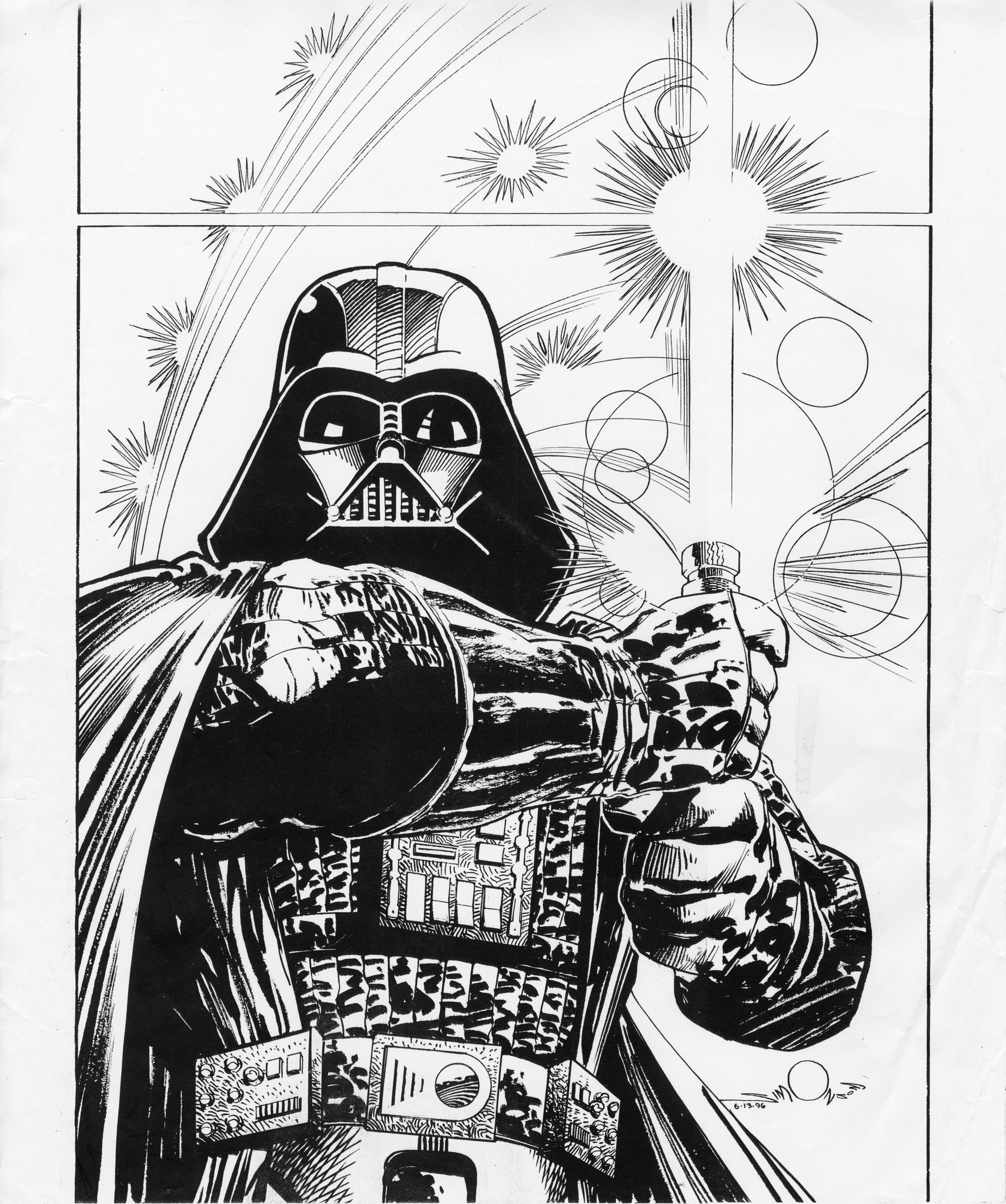 Darth Vader Pen Sketch