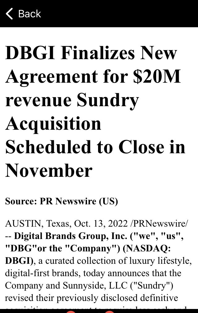 SqueezeMagnet on Twitter: "$DBGI A Company with no debt , less then 1M float that will add $20 ...