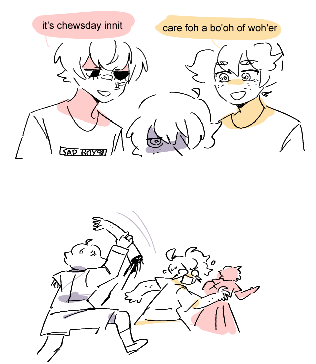 「beautiful. powerful. pathetic. childish. insecure. easily je」riceの漫画