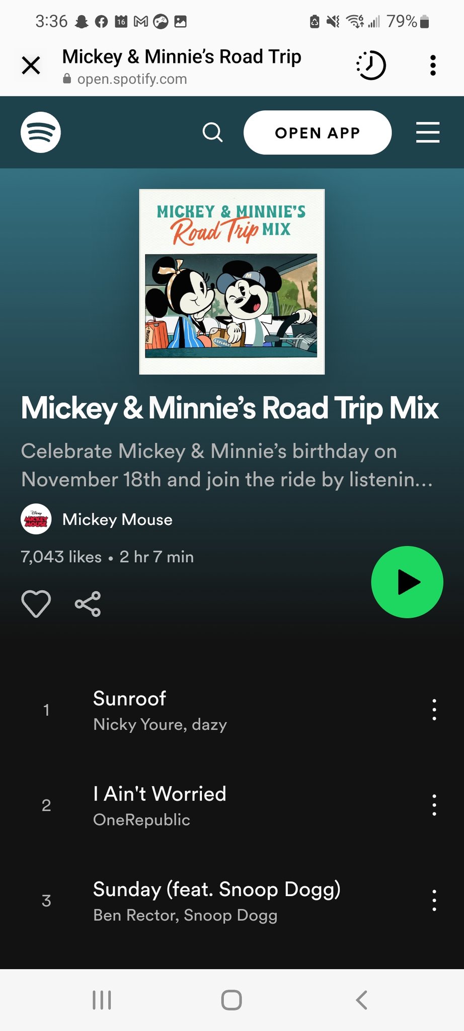 Vincent Sophuok on Twitter: "Golly, Mickey and Minnie's Road Trip Mix on Spotify has some really ...