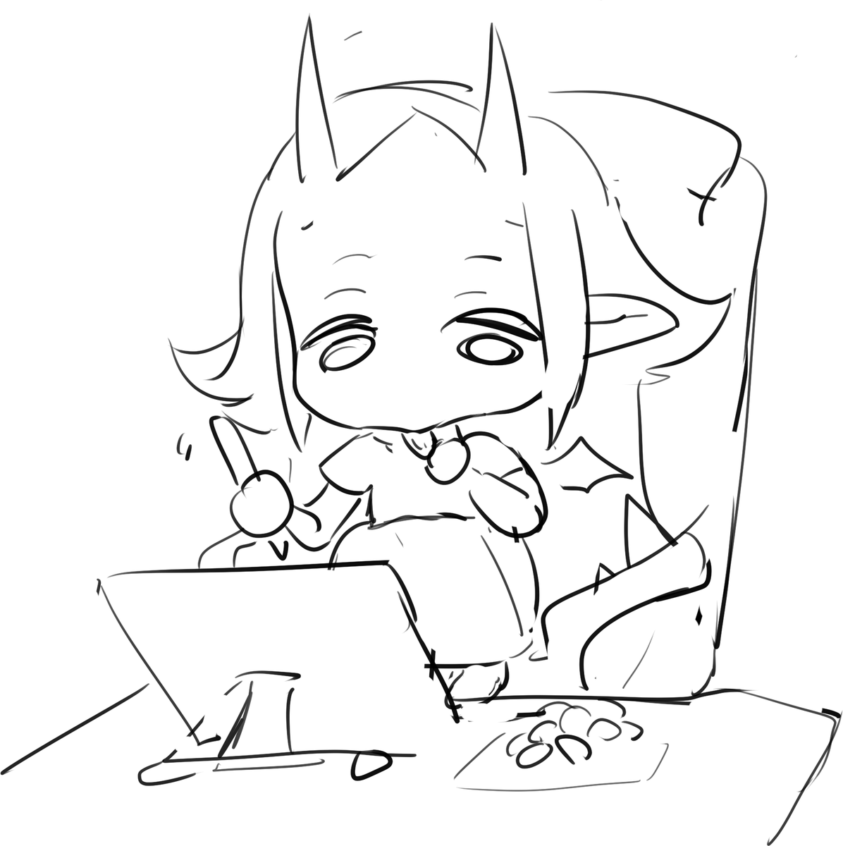 「I'm eating sunflower seeds and drawing a」|Sobbi | Upcoming Vtuberの漫画