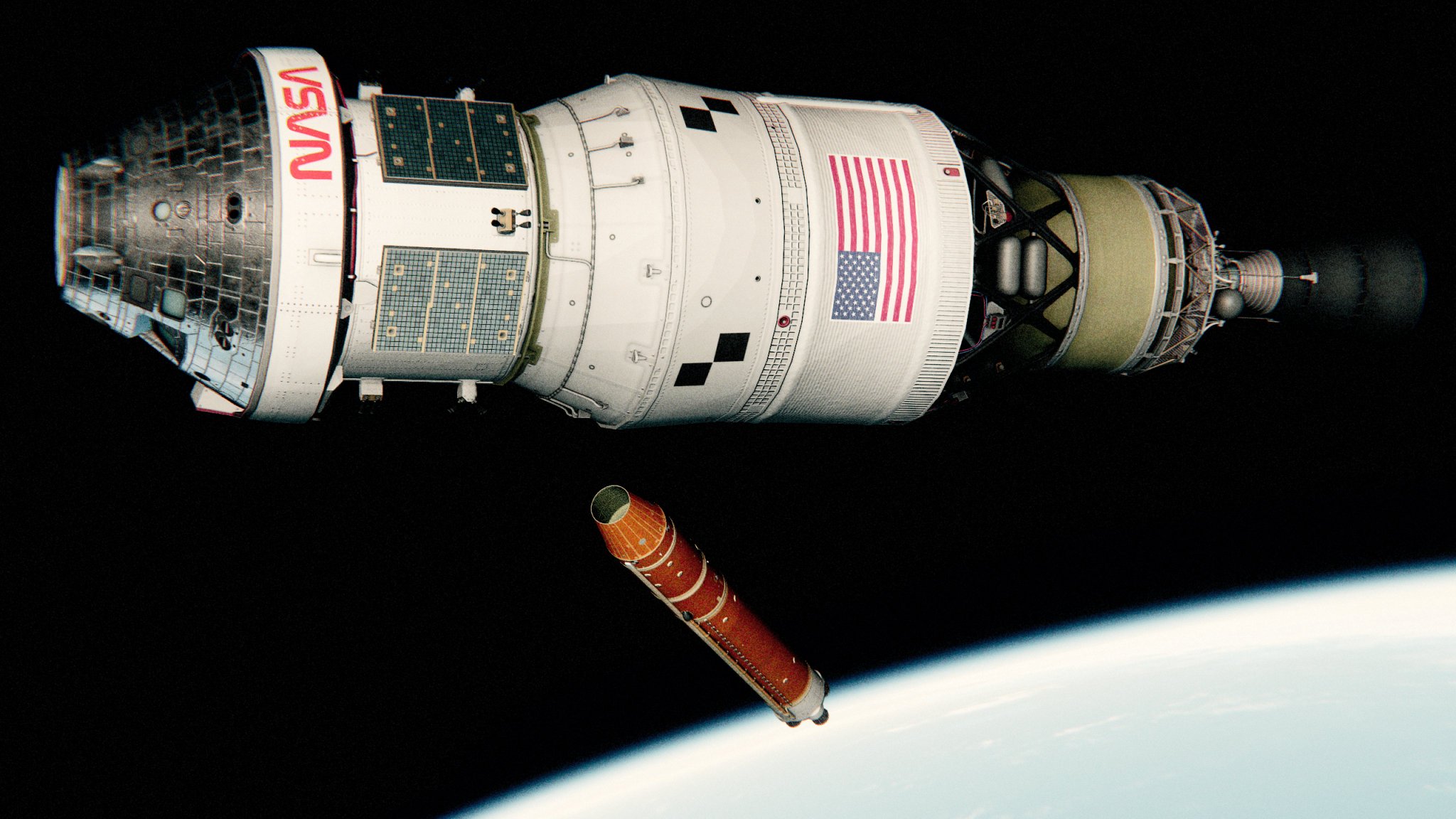 Steven On Twitter Orion And Icps Say Goodbye To The Sls Core Stage In