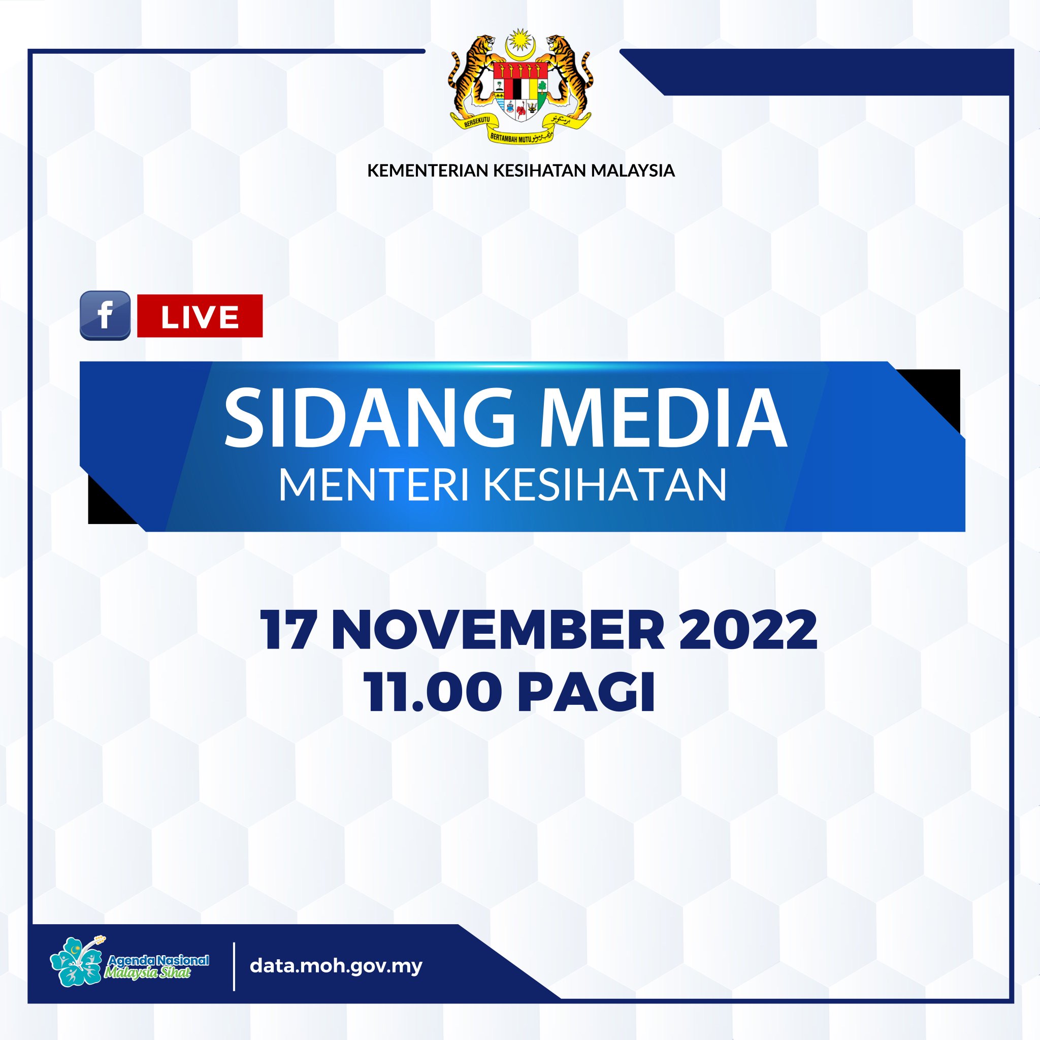 KKMalaysia🇲🇾😷 on Twitter: "Saksikan sidang media Menteri Kesihatan secara langsung di FB Live ...
