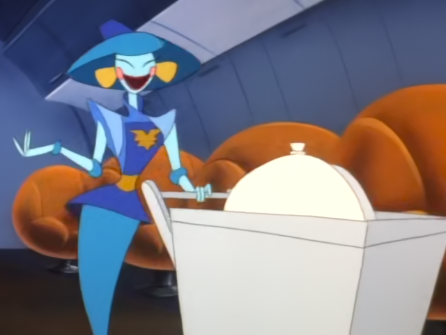 Screenshots of the robo flight attendant from Quack Pack. Album https ...