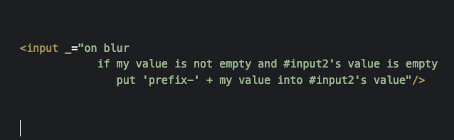 htmx.org on Twitter: "a hyperscript challenge from the discord: when an input loses focus, if it ...