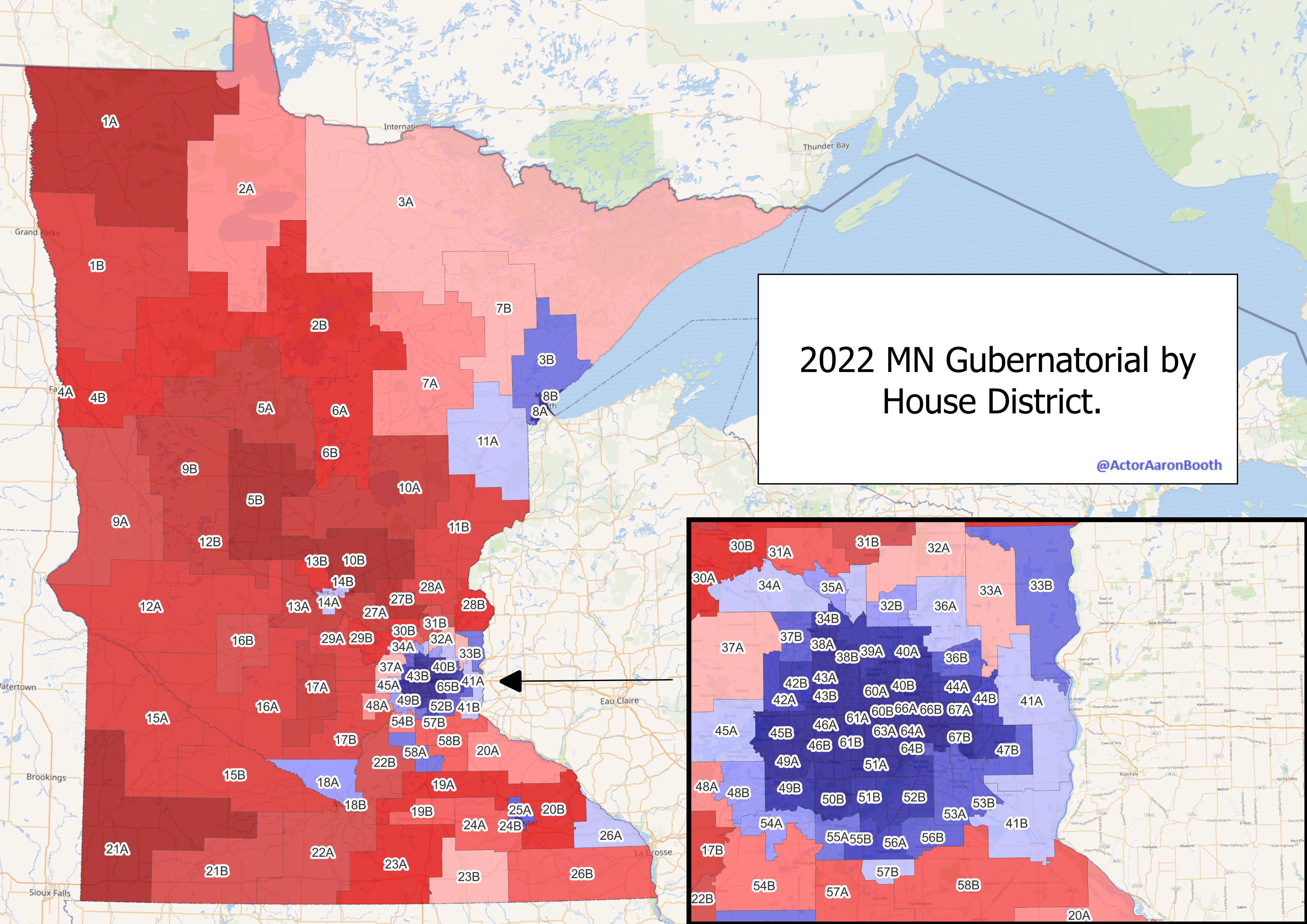 Aaron Booth on Twitter: "In the State House, Walz carried 78 of 134 districts. If recounts do ...
